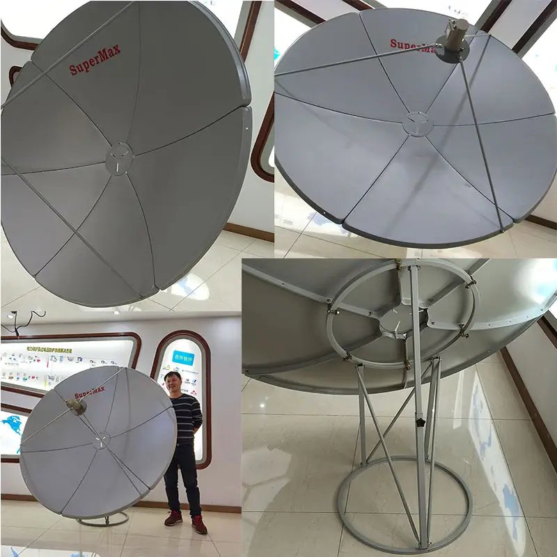 3.0m Satellite TV Antenna For Prime Focus Parabolic Dish With 10 Feet ...